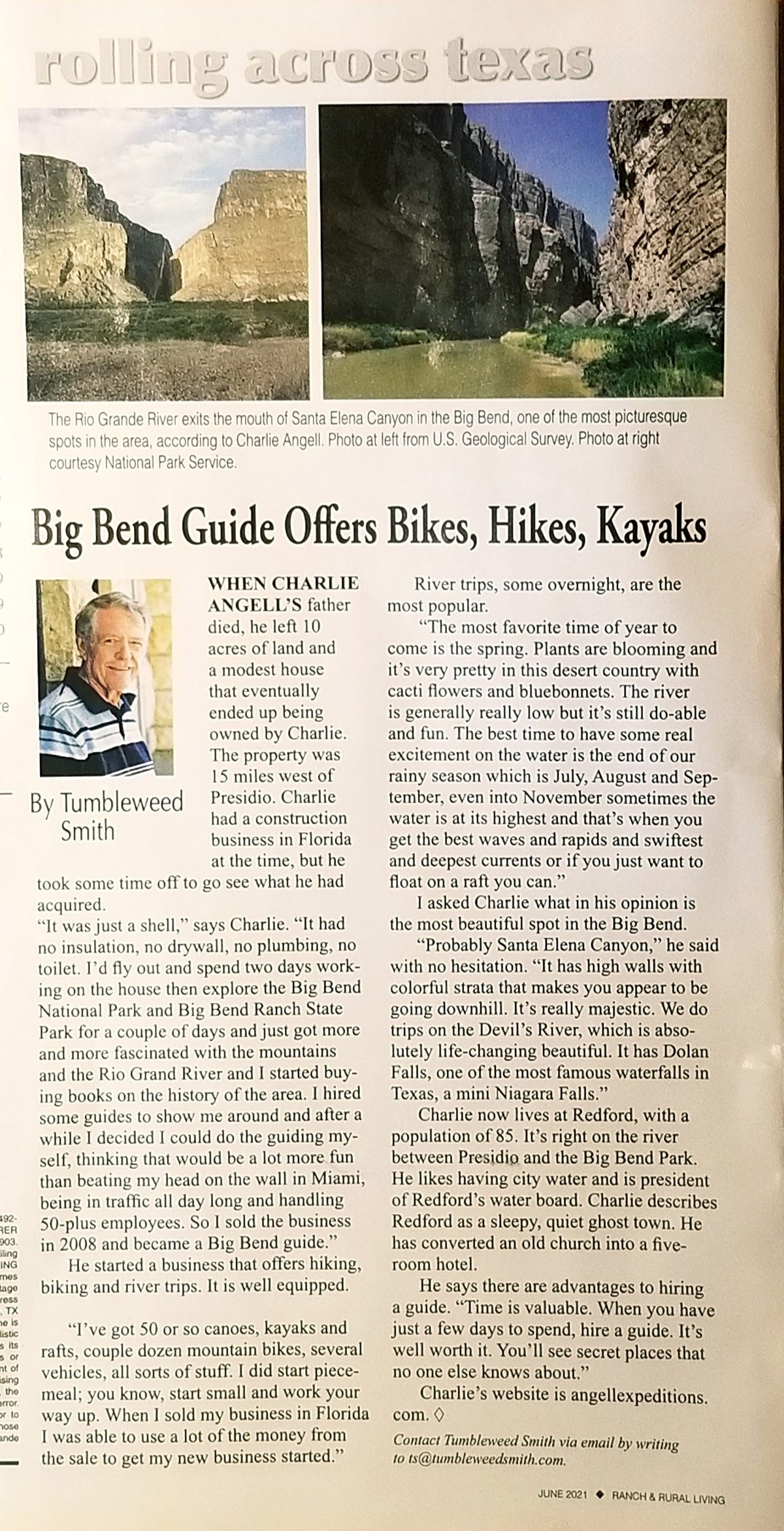 Tumbleweed Smith Interview 2021 – Angell Expeditions